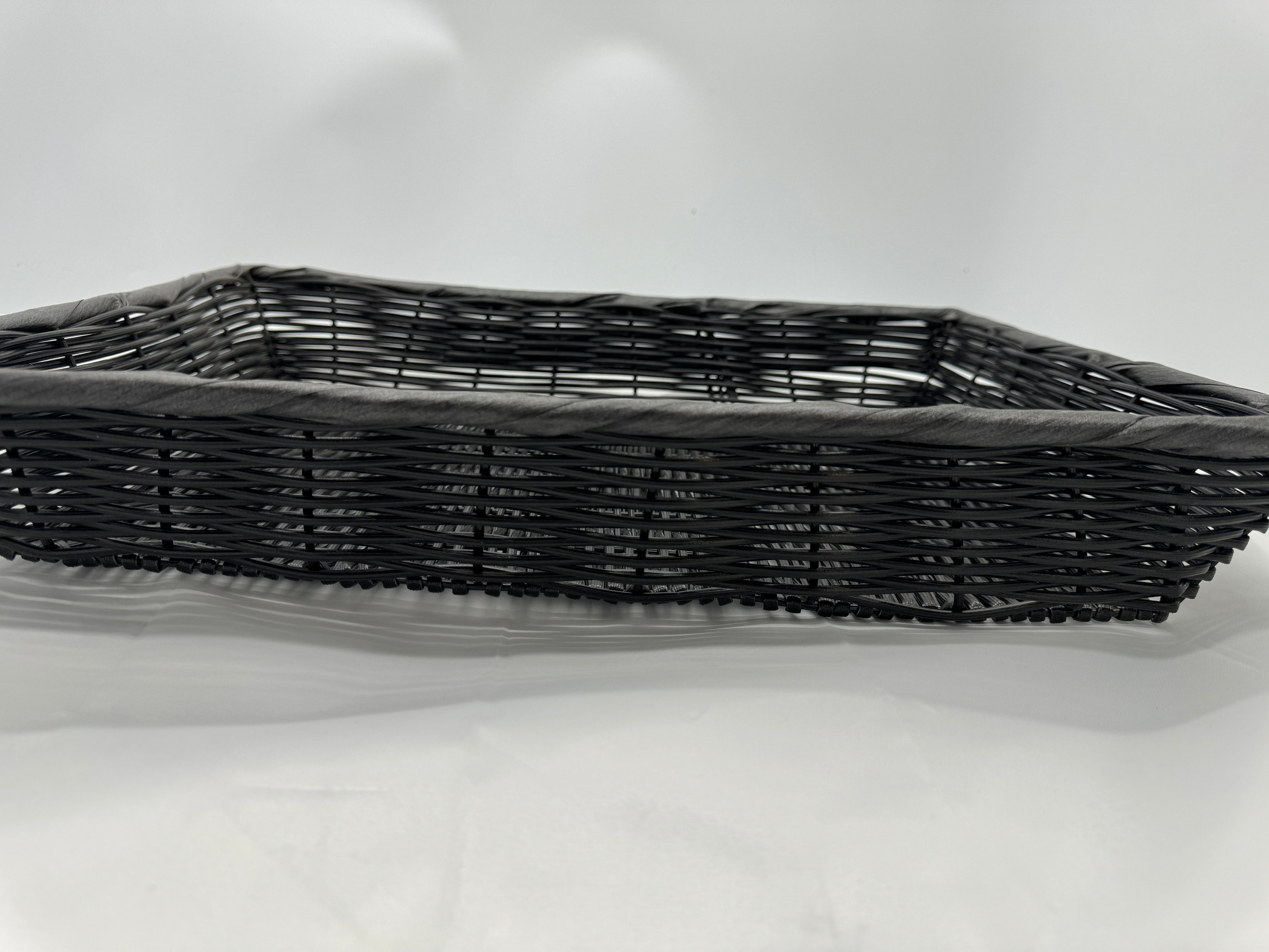 Large Rectangle Plastic Tray, Brown – America Basket