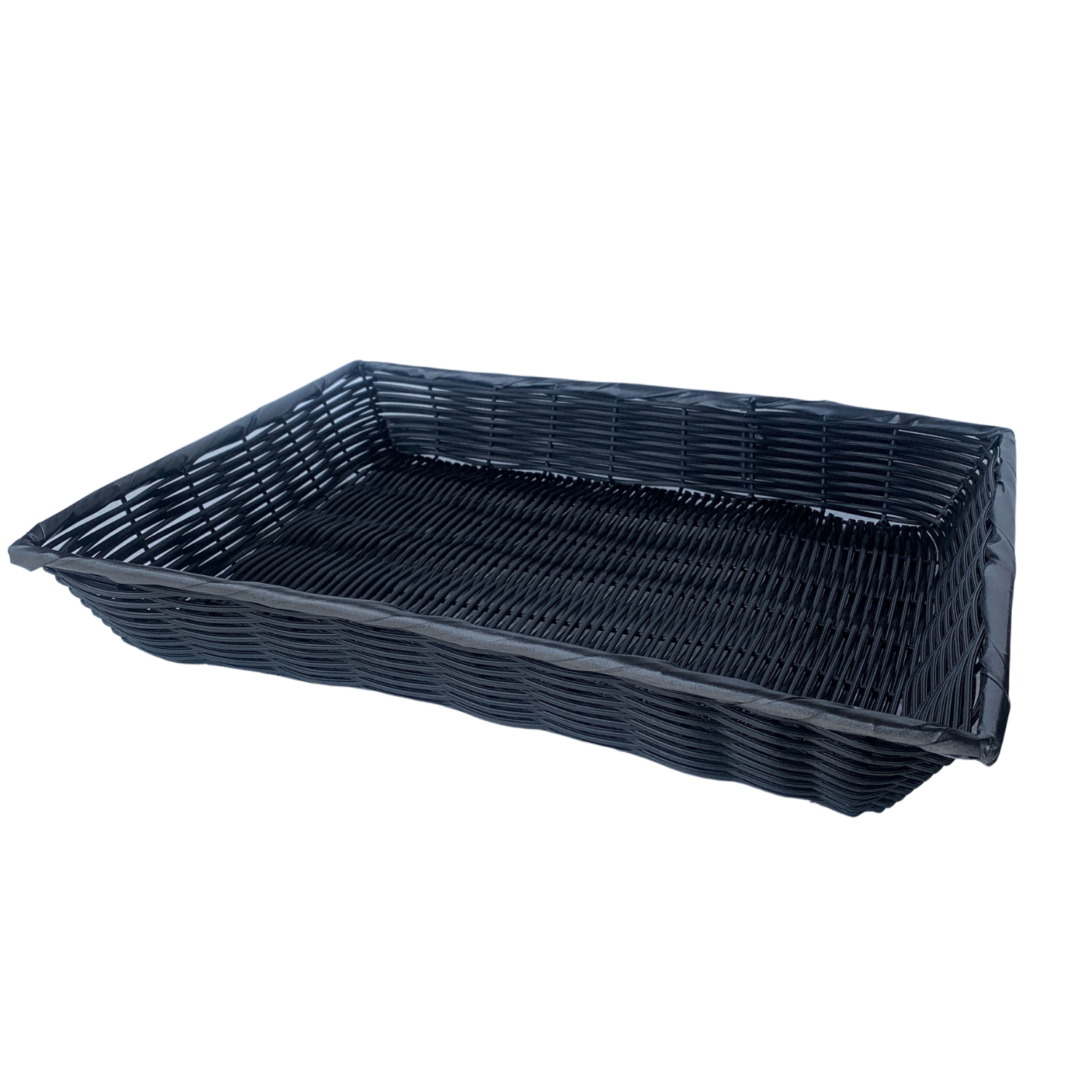 Large Rectangle Plastic Tray, Black – America Basket