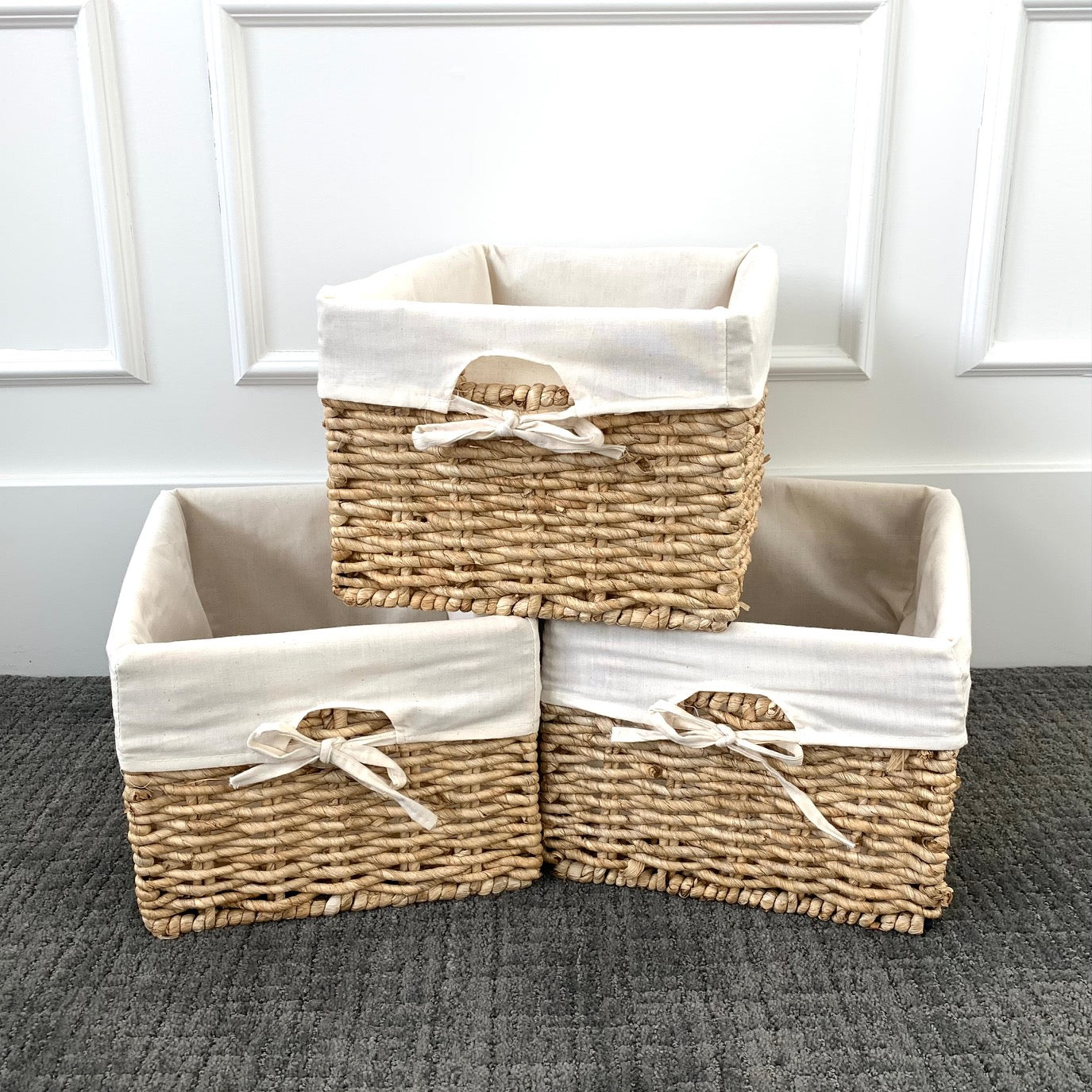 Woven Maize Honey Rectangular Storage Baskets (Set of 3) – America Basket